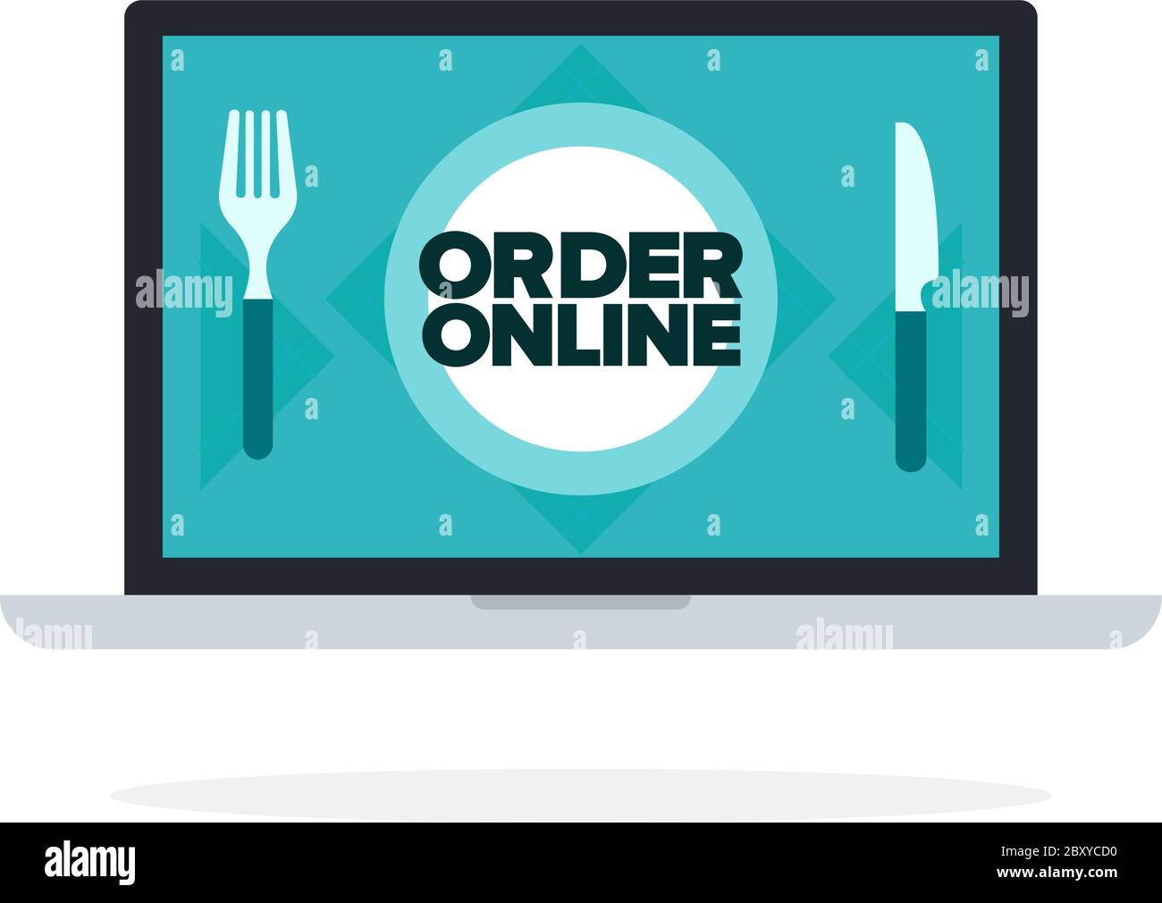 Order food online vector flat isolated Stock Vector Image & Art - Alamy