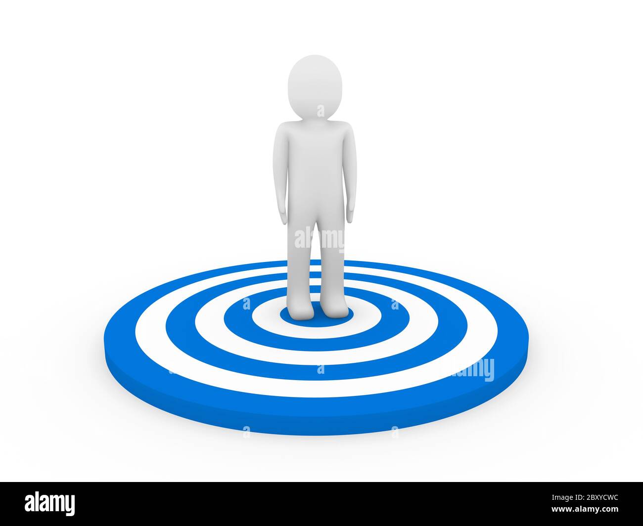 3d man target Stock Photo - Alamy