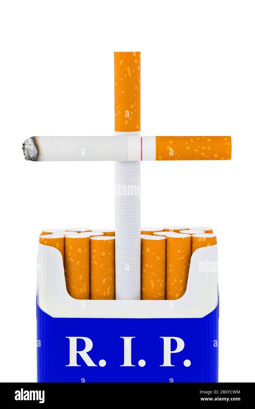 Grave made of cigarettes Stock Photo - Alamy