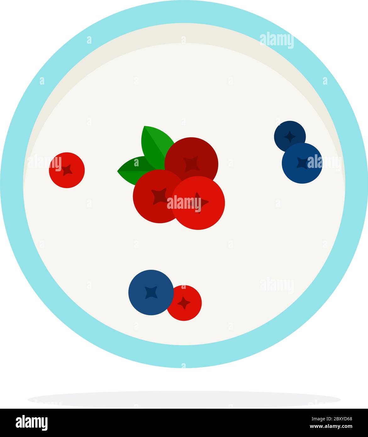 Top view breakfast raw Stock Vector Images - Alamy