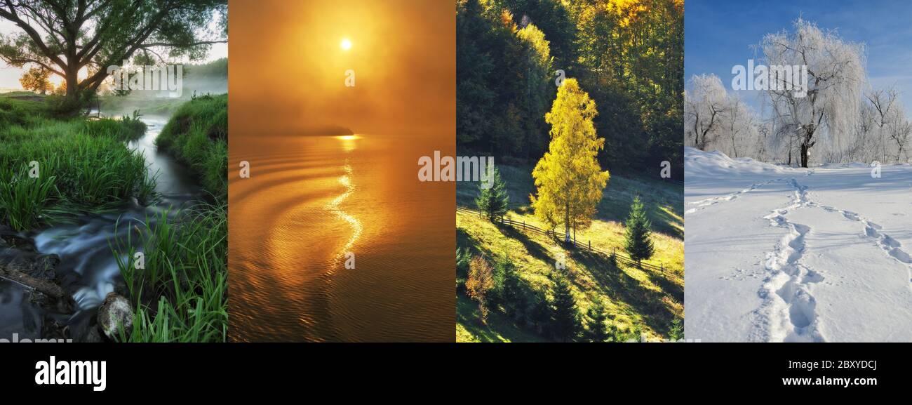 Spring summer autumn winter hi-res stock photography and images - Alamy