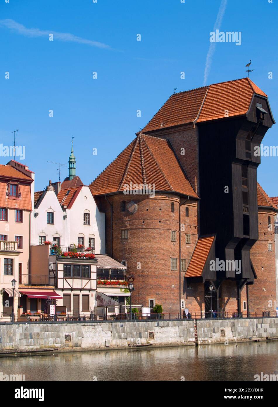 Embankment of Moltawa river, Gdansk Stock Photo - Alamy