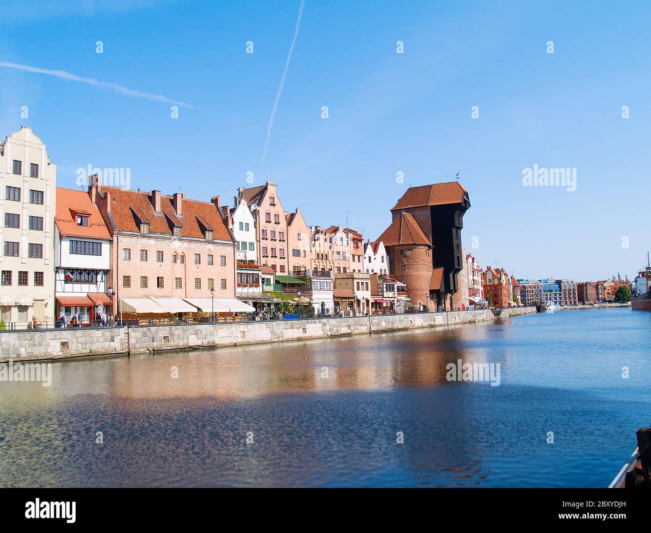 Embankment of Moltawa river, Gdansk Stock Photo - Alamy