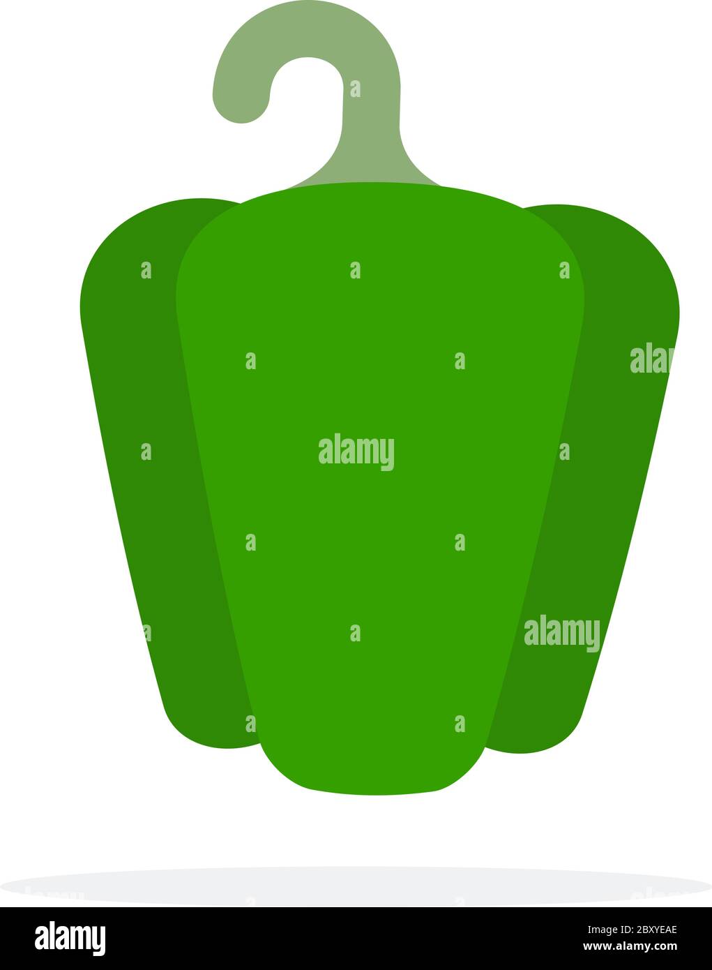 Green bell pepper Stock Vector Image & Art - Alamy