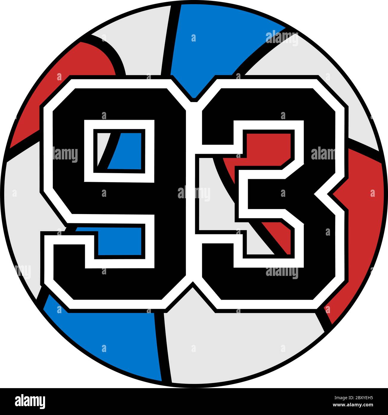 ball of basketball with the number 93 Stock Vector Image & Art - Alamy