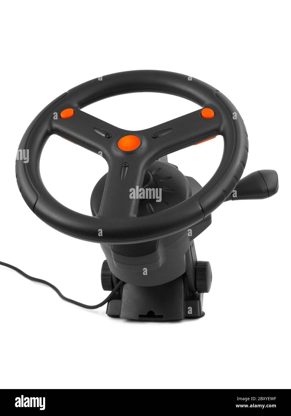 Computer steering wheel Stock Photo - Alamy