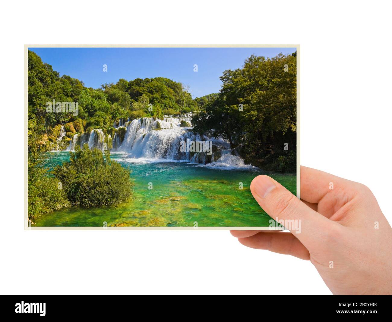 Hand in waterfall hi-res stock photography and images - Alamy