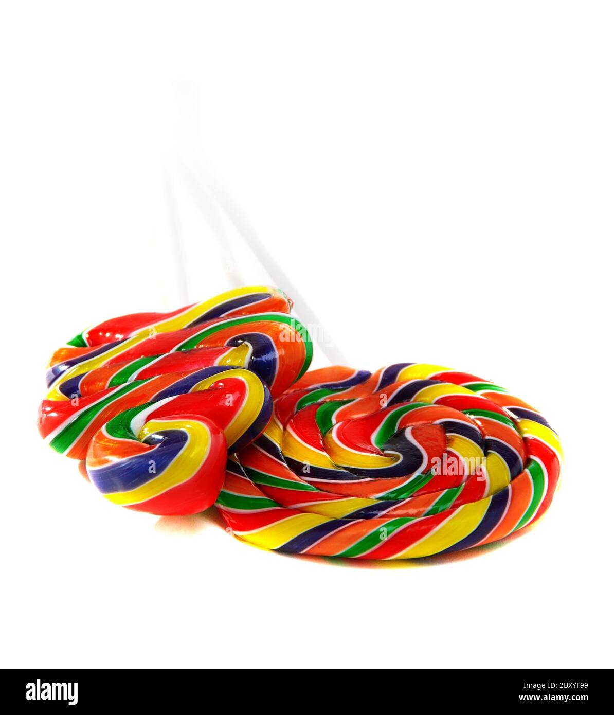 Colorful lollipop on white background Stock Photo - Alamy