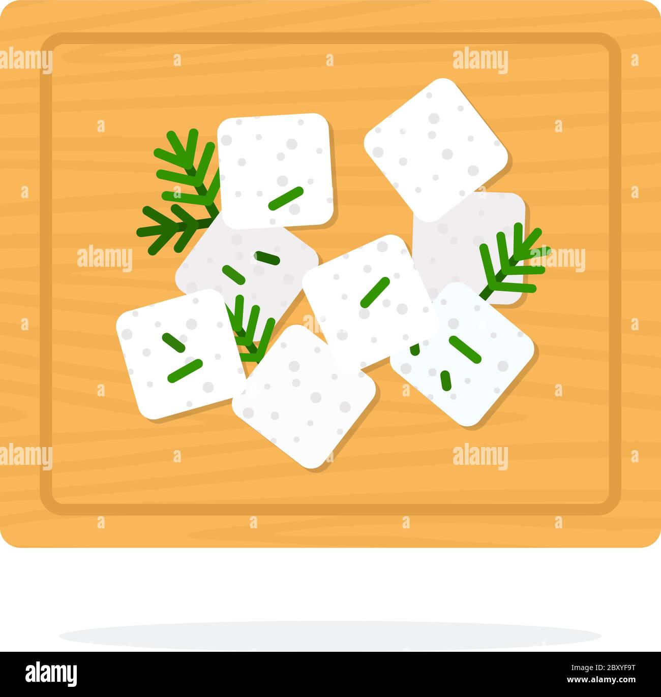 Italian square cheese Stock Vector Images - Alamy