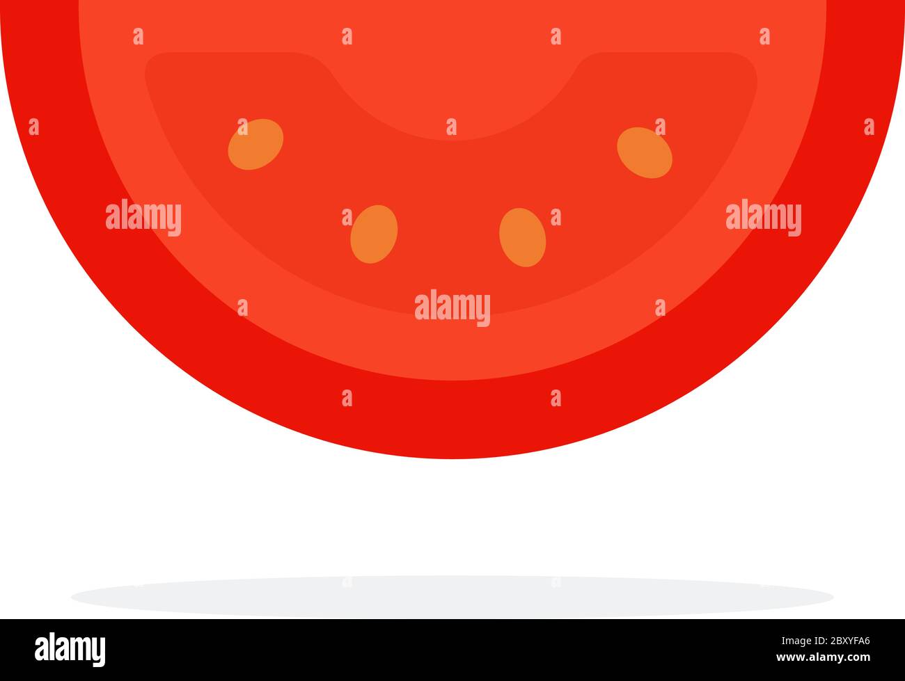 Ripe red tomato sliced Stock Vector Images - Alamy