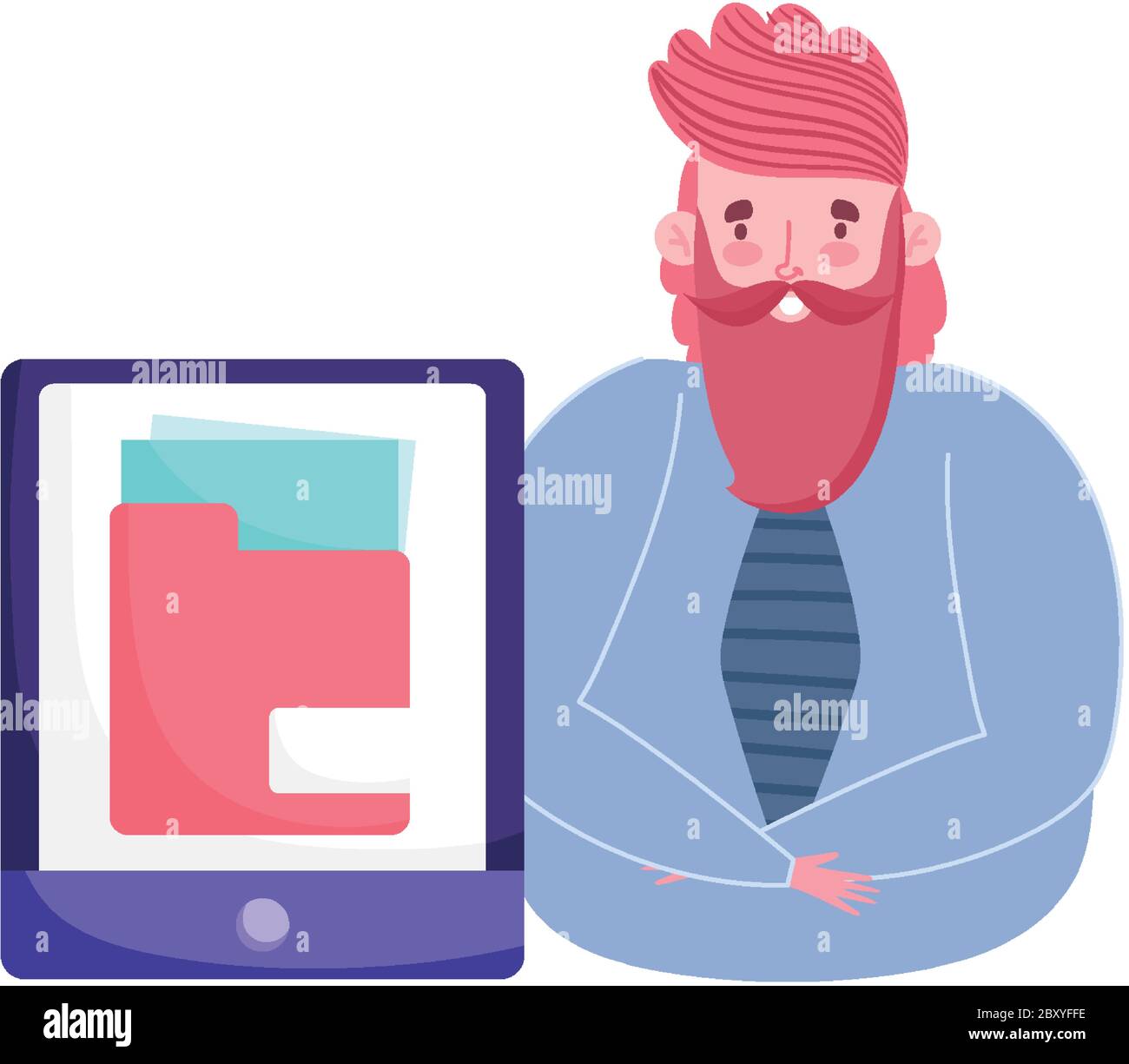 online education teacher smartphone folder file homework vector ...