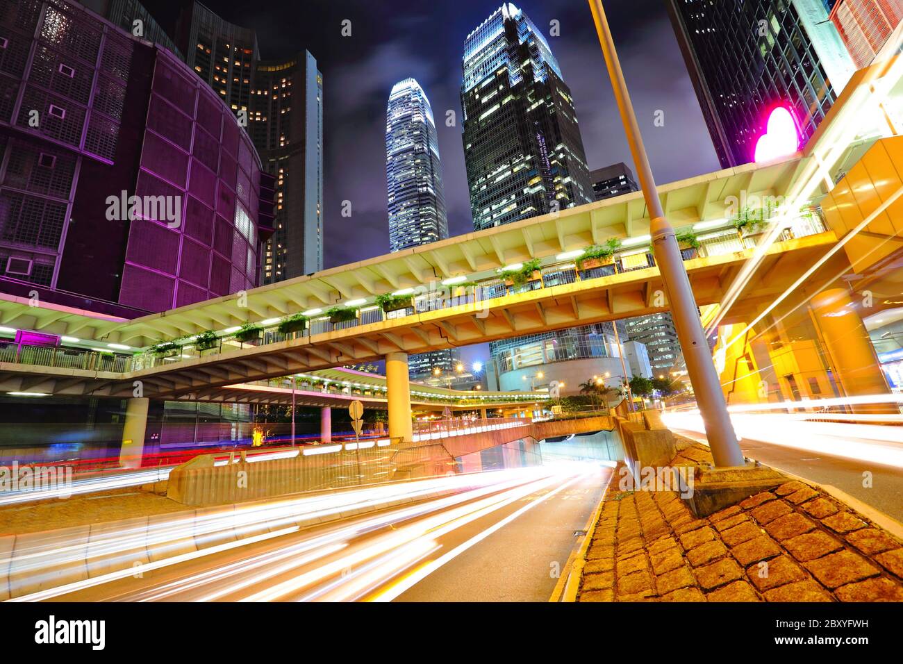 modern urban city at night Stock Photo - Alamy