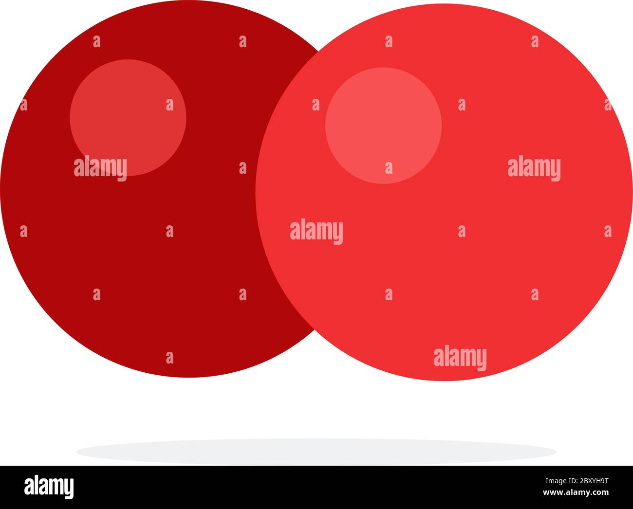 Two perfect ripe red Stock Vector Images - Alamy
