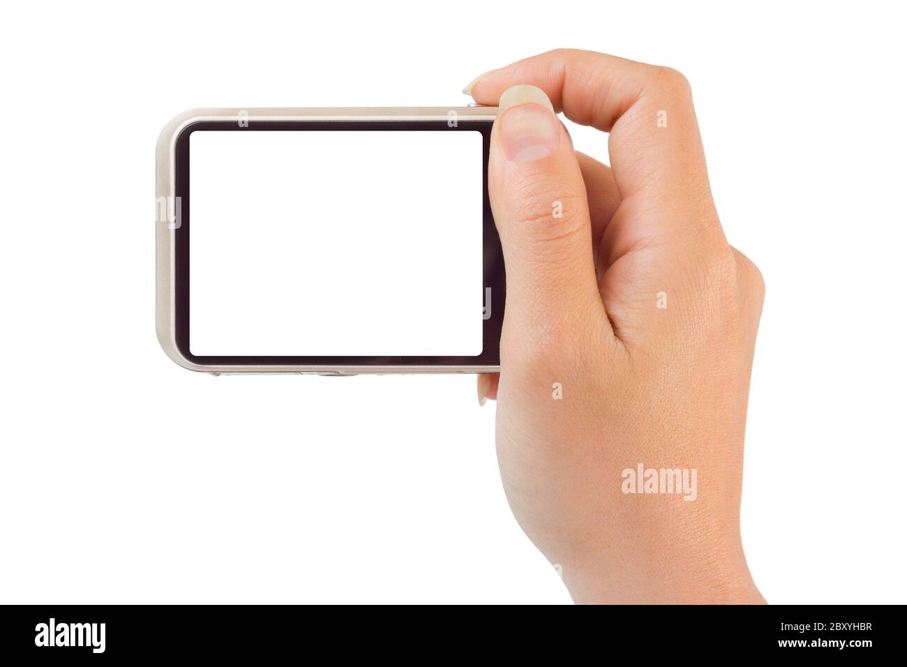 Hand camera screen girl Cut Out Stock Images & Pictures - Alamy