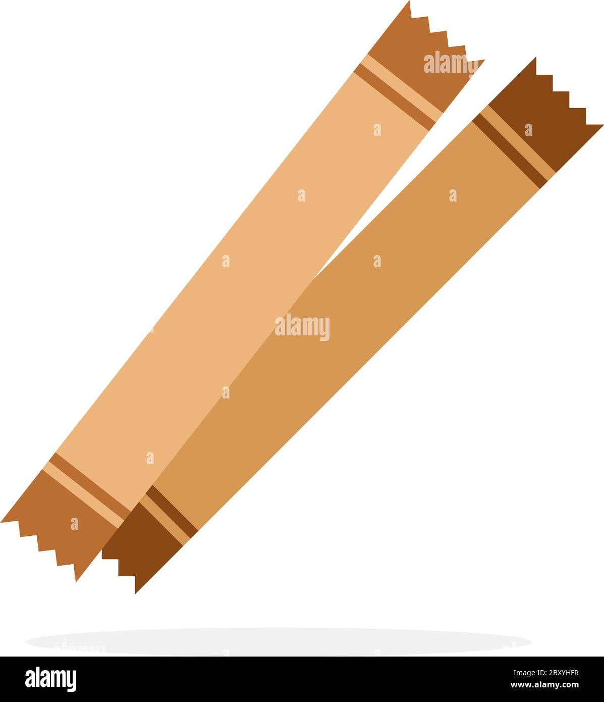 Brown sugar paper sticks Stock Vector Image & Art - Alamy