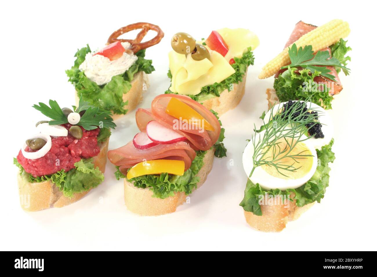 Canape appetizer Cut Out Stock Images & Pictures - Alamy