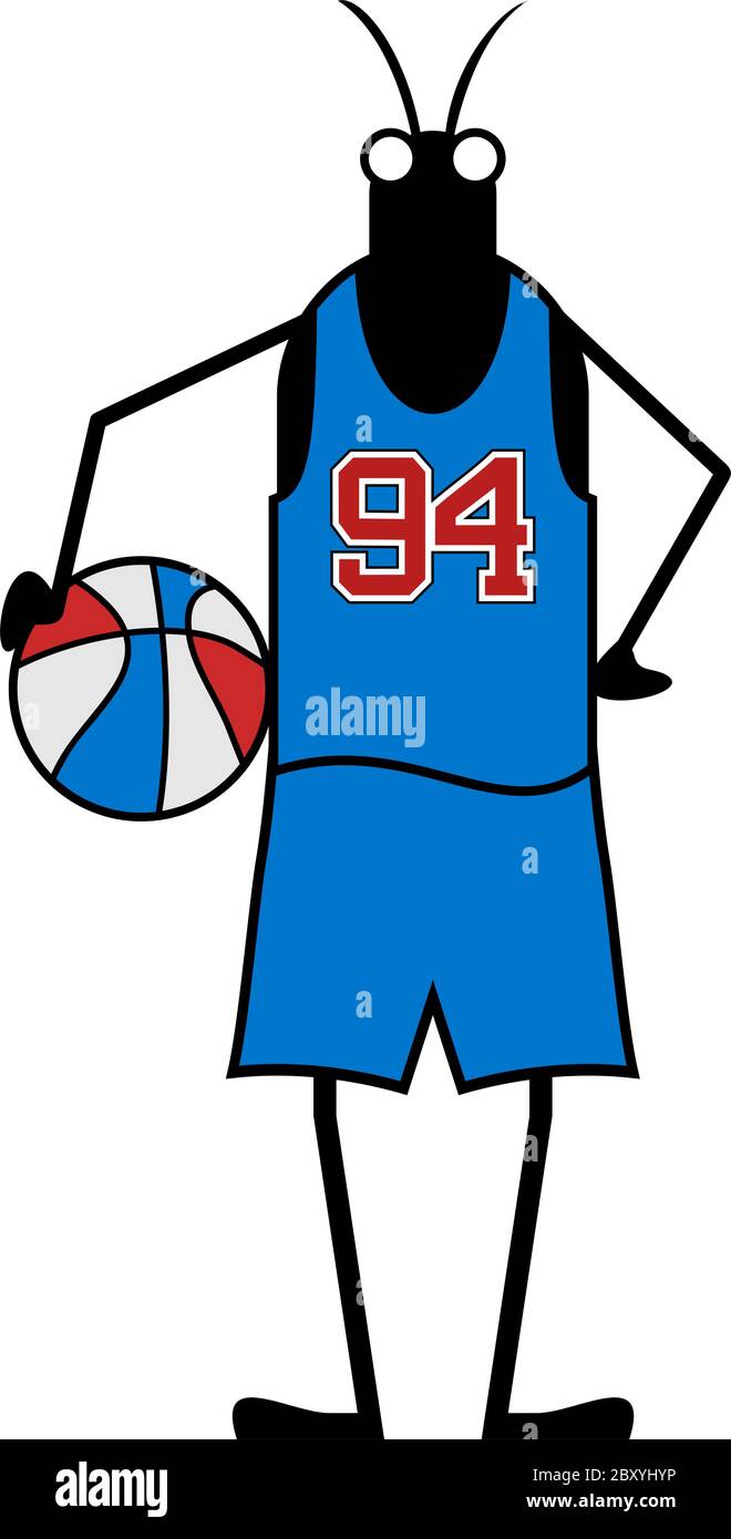 Creative basketball player insect Stock Vector Image & Art - Alamy