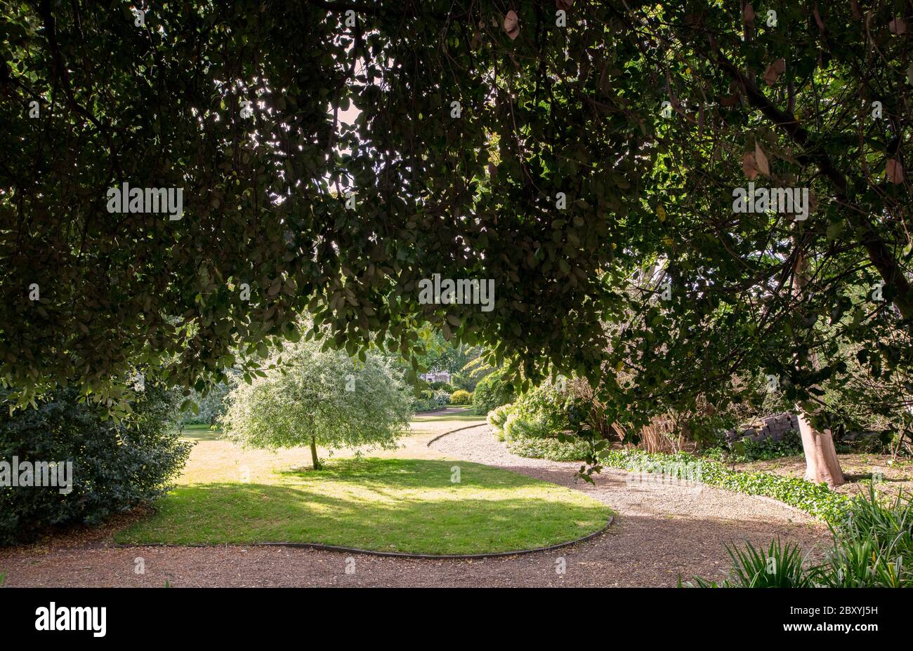 Hereford Square garden; a small private communal garden in Kensington ...