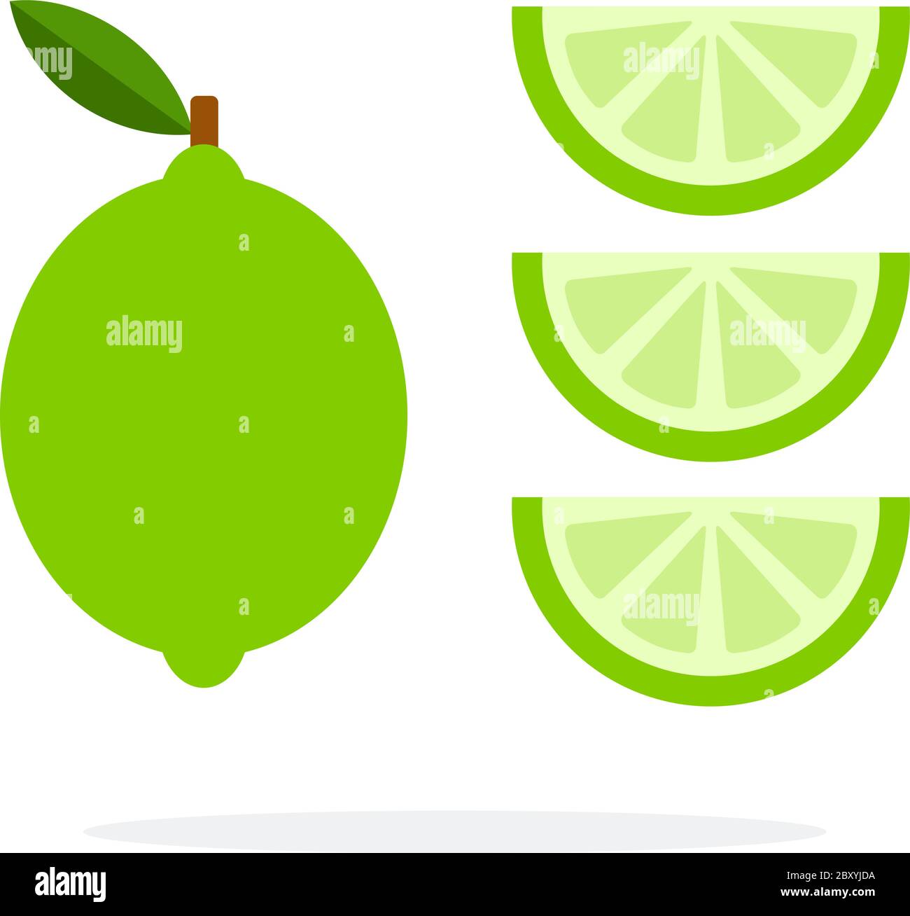 Cut out lemon lime Stock Vector Images - Alamy