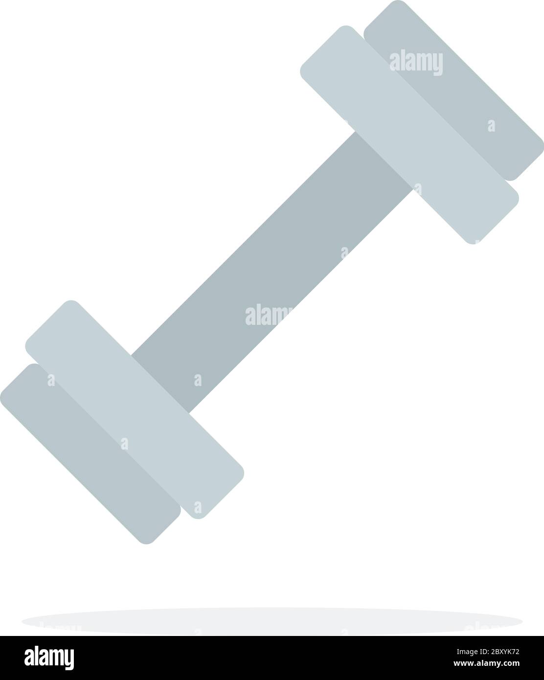 Dumbbell gym metal weights rack Stock Vector Images - Alamy