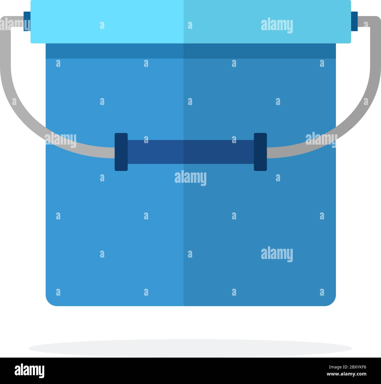 Fishing bucket flat isolated vector Stock Vector Image & Art - Alamy
