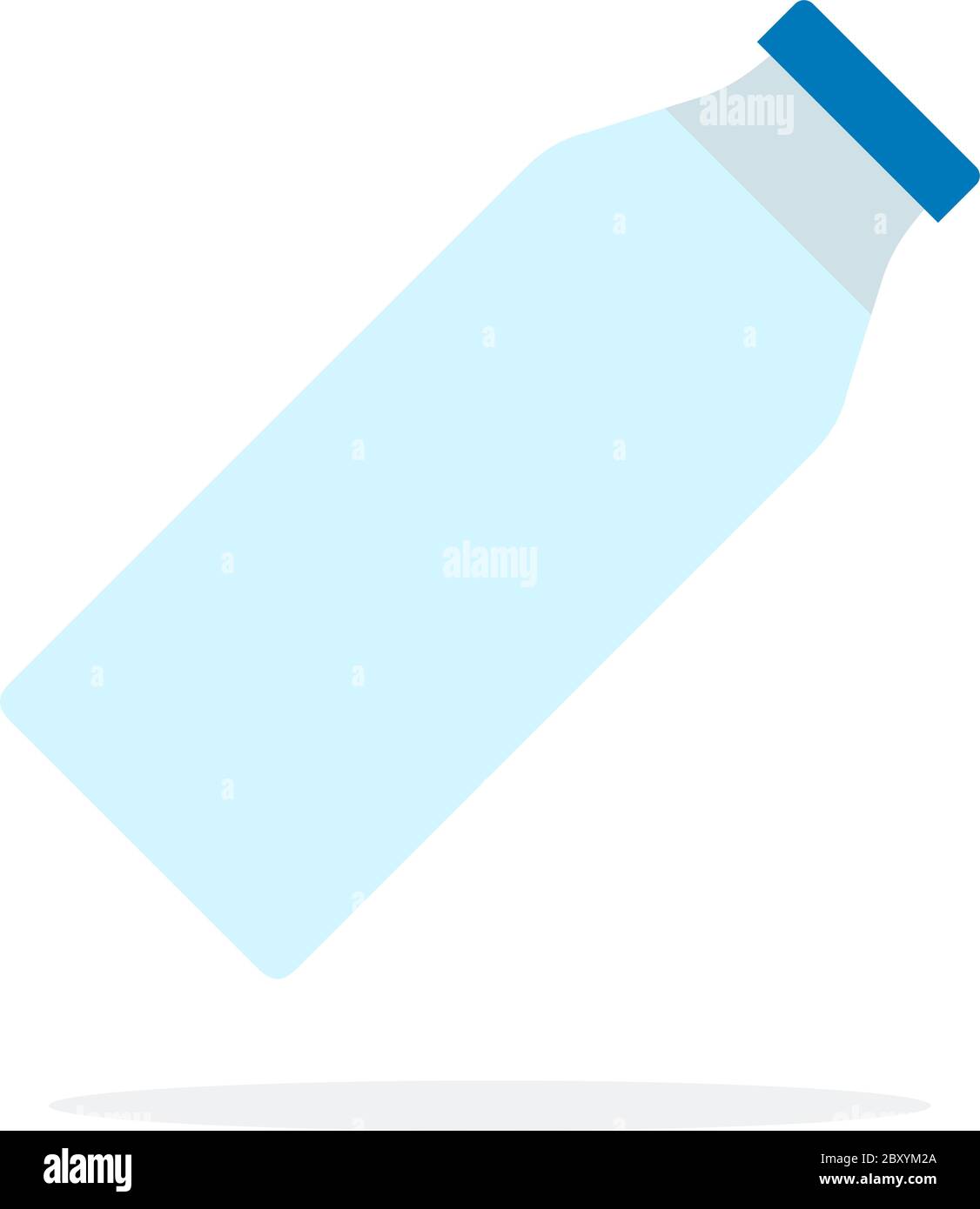 A bottle of milk at an angle flat isolated Stock Vector Image & Art - Alamy