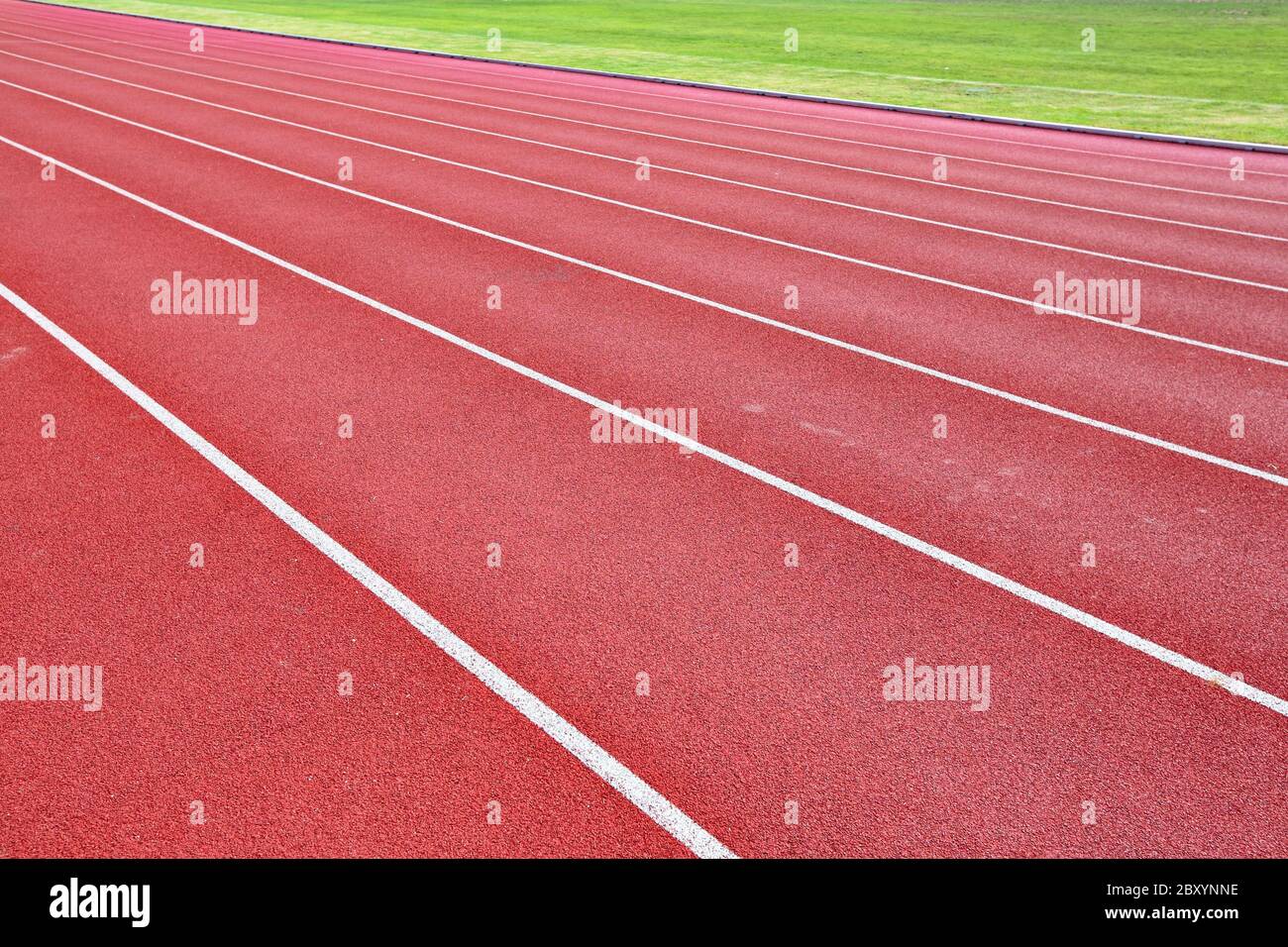 lanes of running track Stock Photo - Alamy