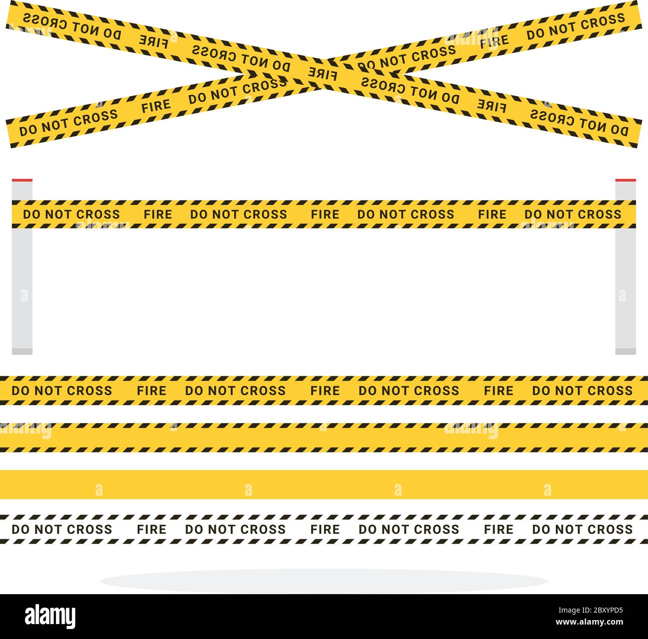 Police line cross tapes Stock Vector Images - Alamy