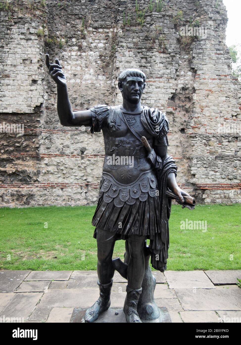 Emperor Trajan Statue Stock Photo - Alamy