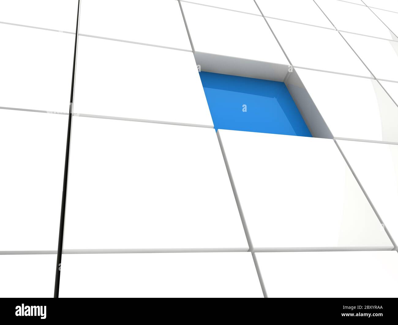 3d background area cube blue white structure Cut Out Stock Images ...