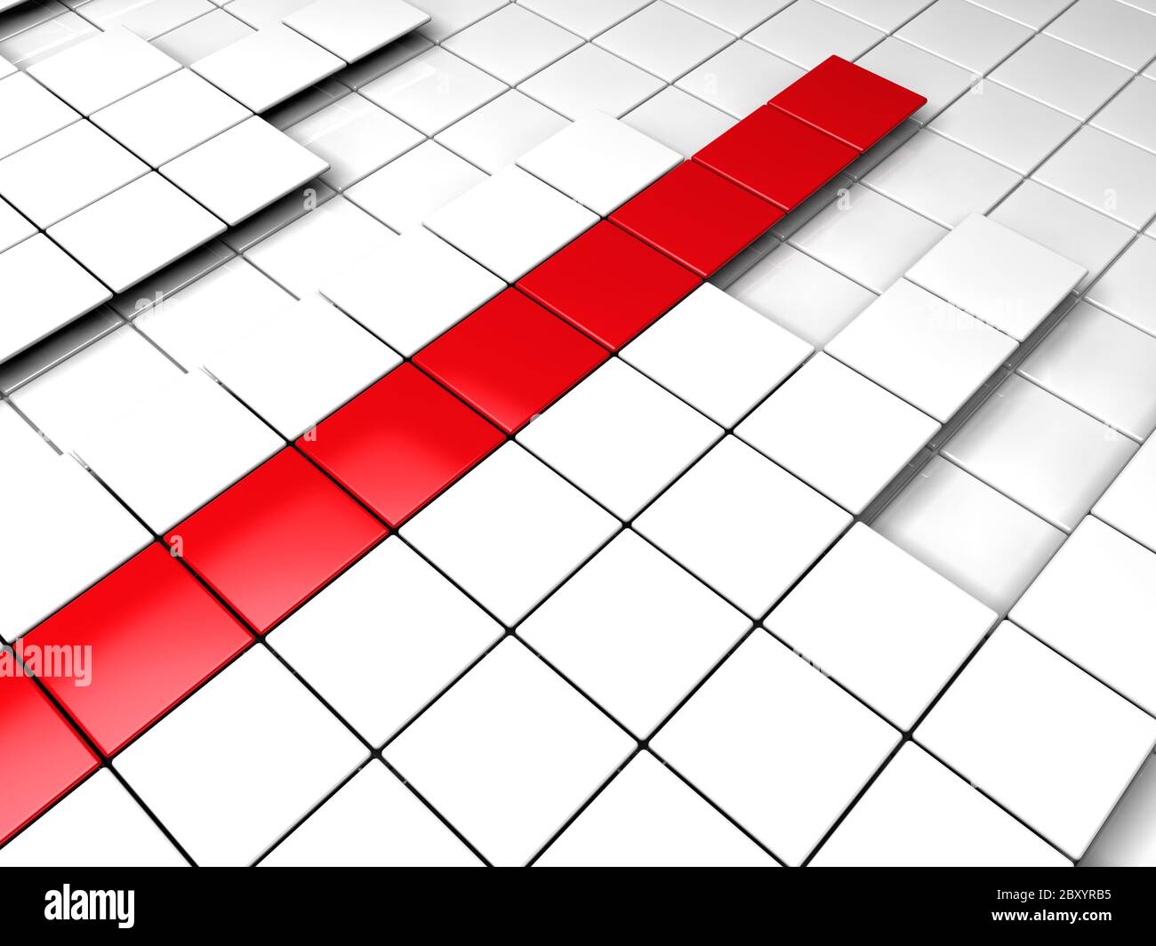 3d background cube red white Stock Photo - Alamy