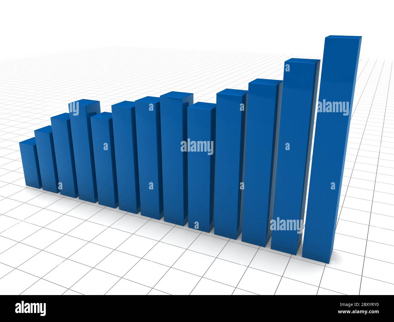 3d graph blue Stock Photo - Alamy