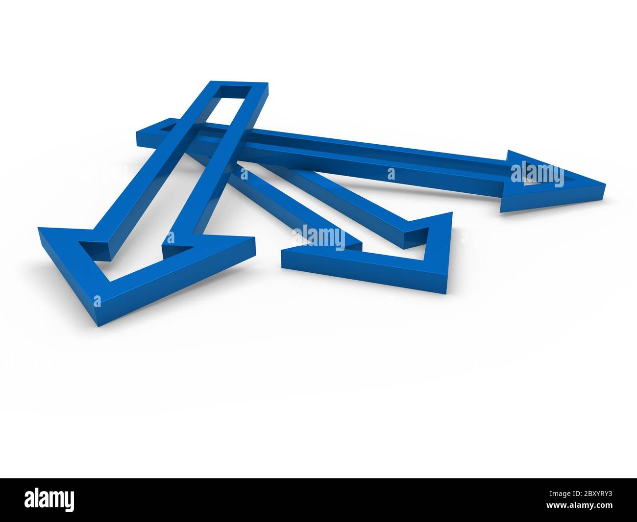 3d arrow blue Stock Photo - Alamy