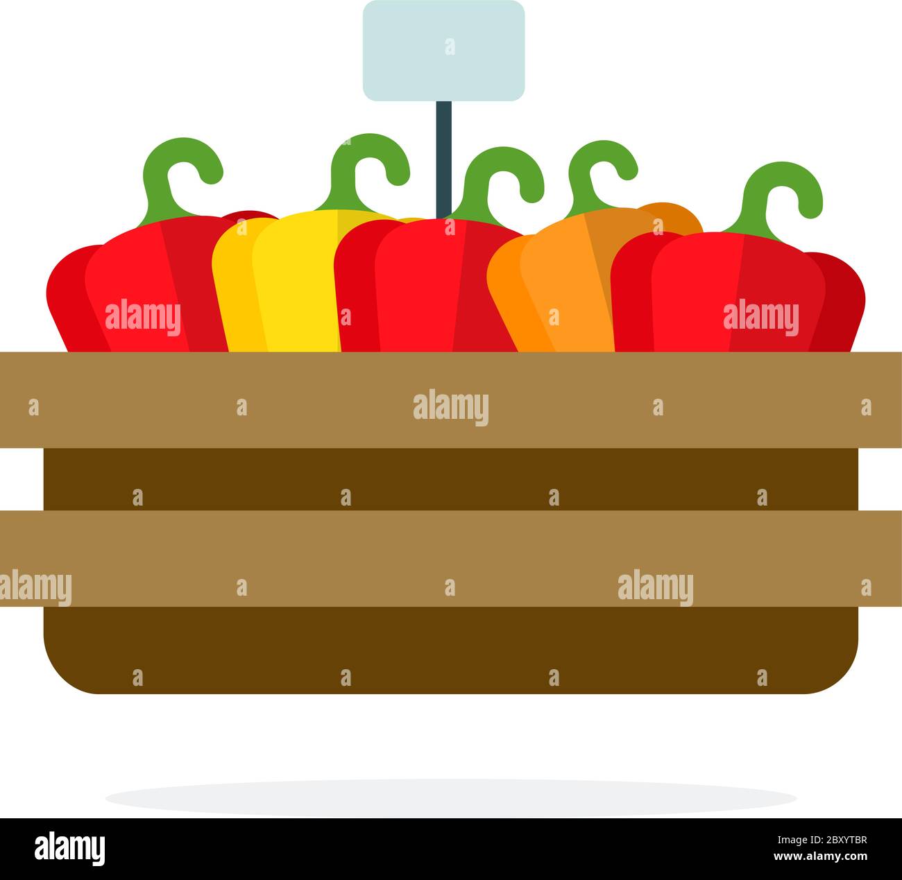 Orange yellow pepper in Stock Vector Images - Alamy