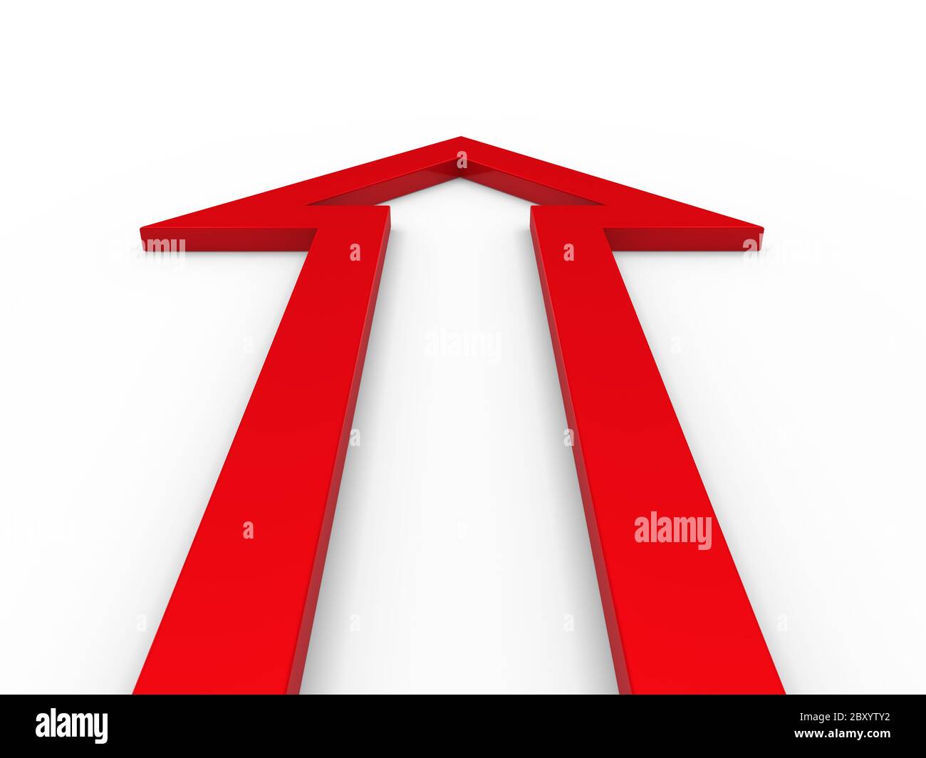 Red arrow 3d curve hi-res stock photography and images - Alamy