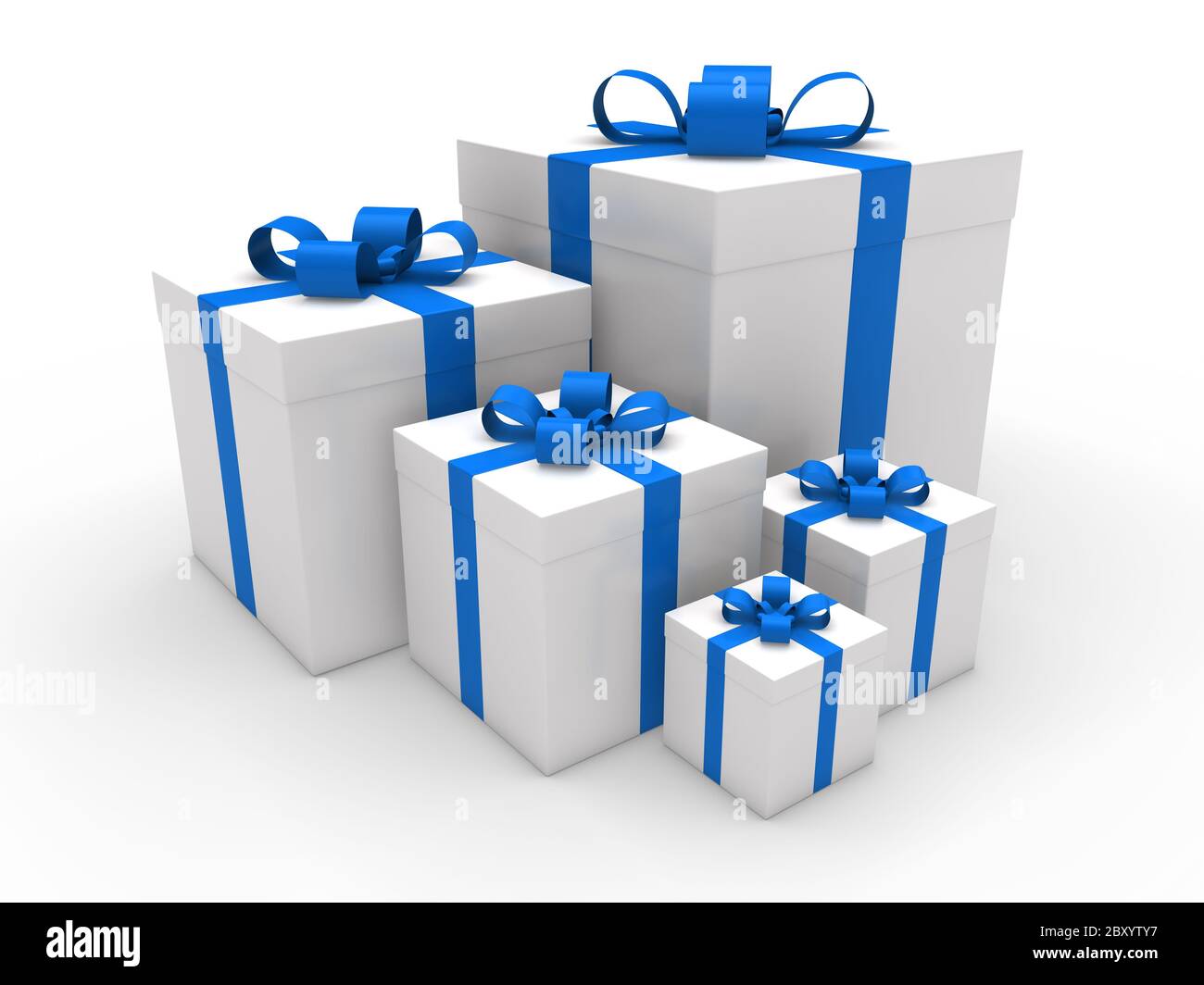 3d blue gift hi-res stock photography and images - Alamy