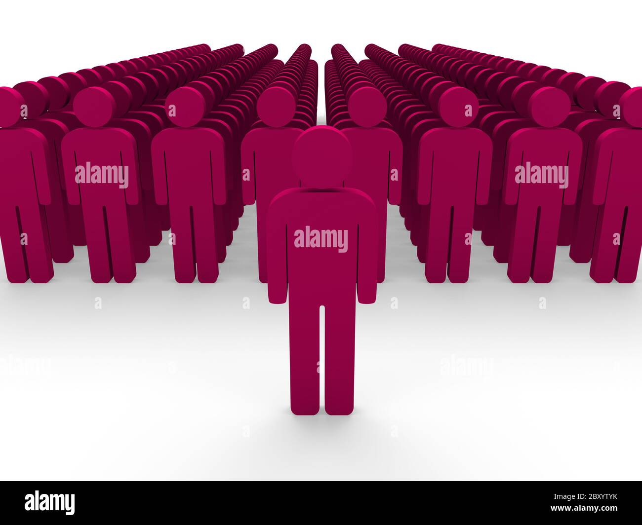 3d pink team group Stock Photo - Alamy