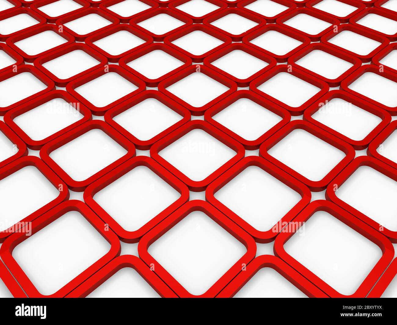 3d cube red square background Stock Photo - Alamy