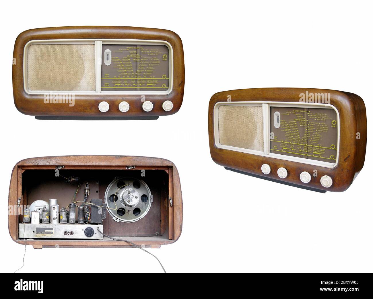 Old AM radio tuner Stock Photo - Alamy
