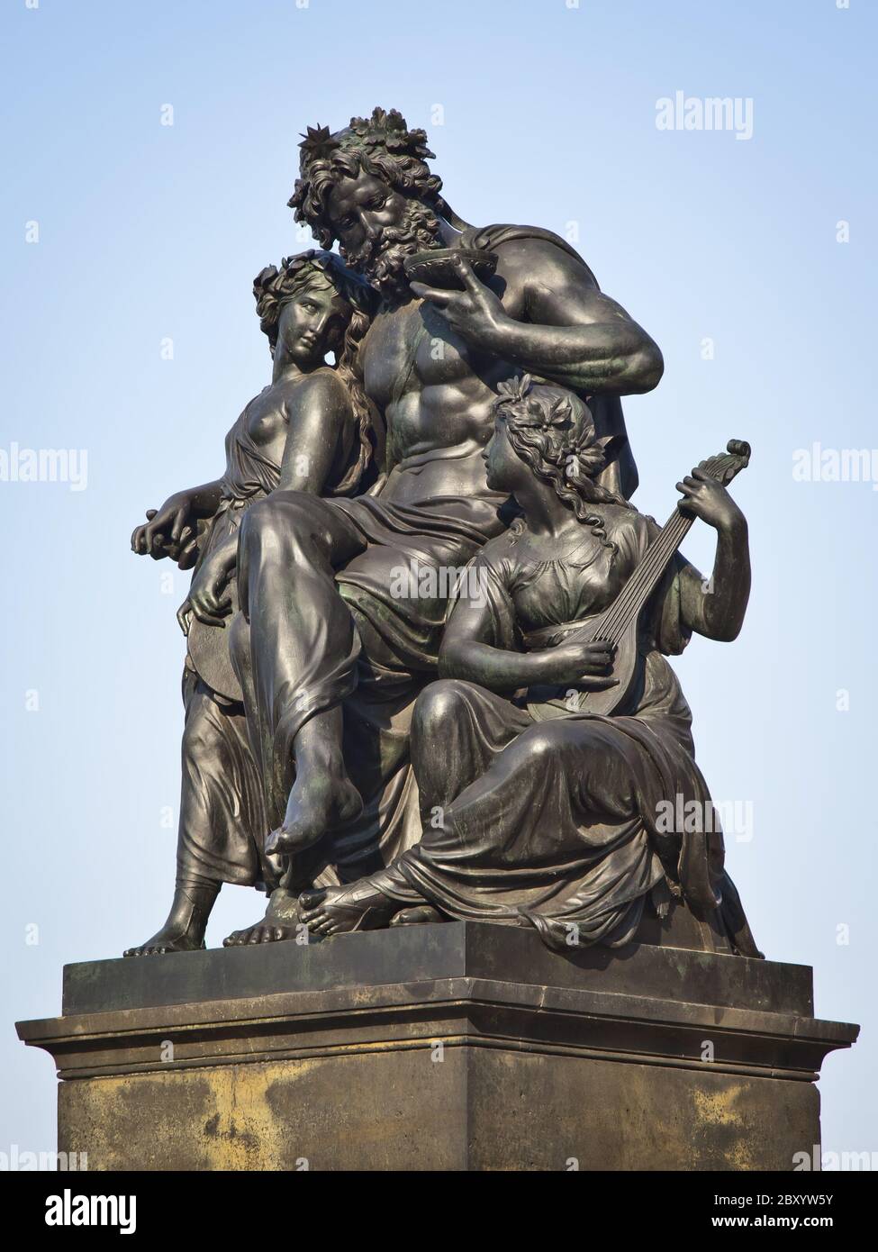 Dresden statue hi-res stock photography and images - Alamy