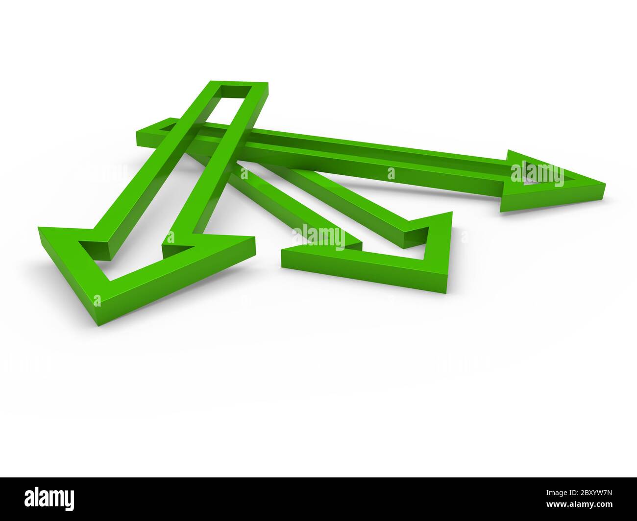 3d arrow green Stock Photo - Alamy