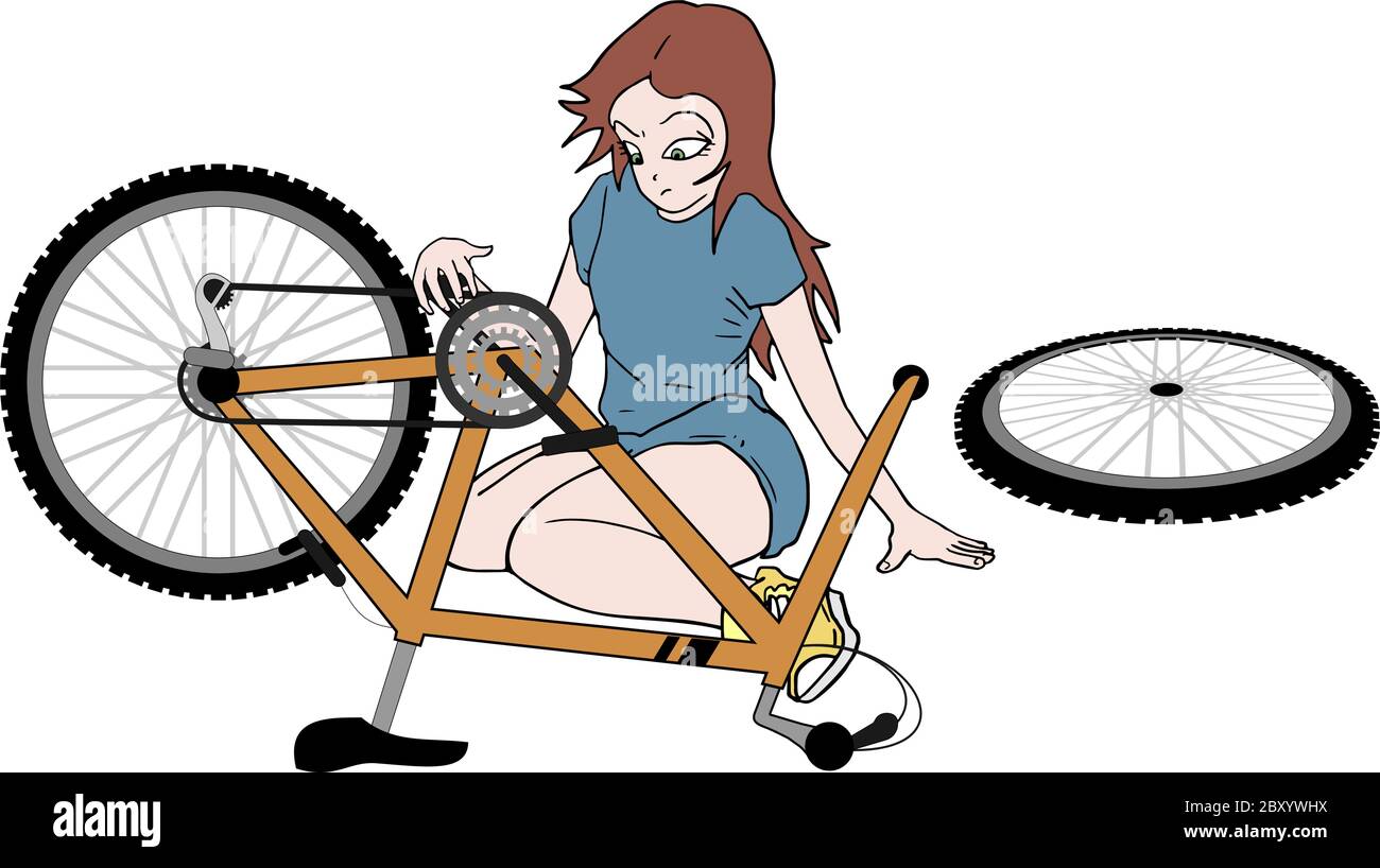 Broken bike hi-res stock photography and images - Alamy