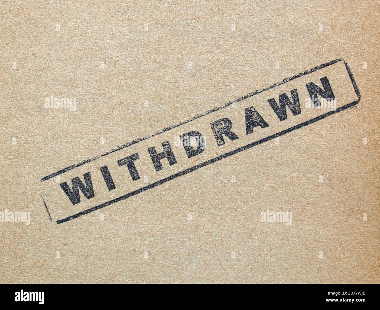 Withdrawn stamp hi-res stock photography and images - Alamy