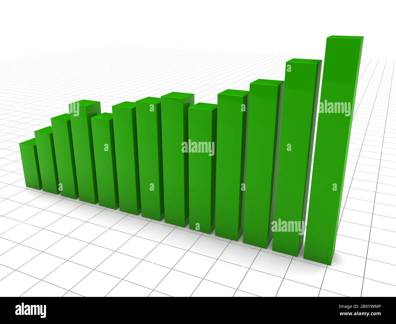 3d graph green Stock Photo - Alamy