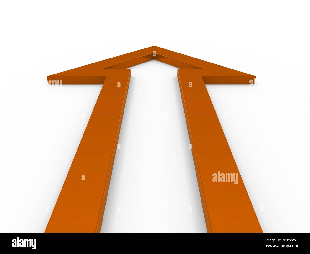 3d arrow orange up Stock Photo - Alamy