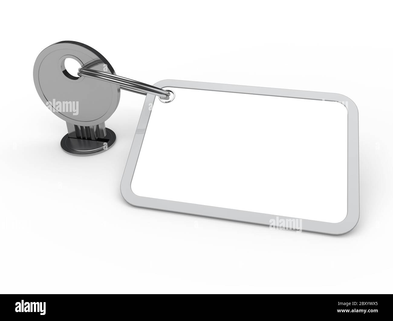 3d key attached Stock Photo - Alamy