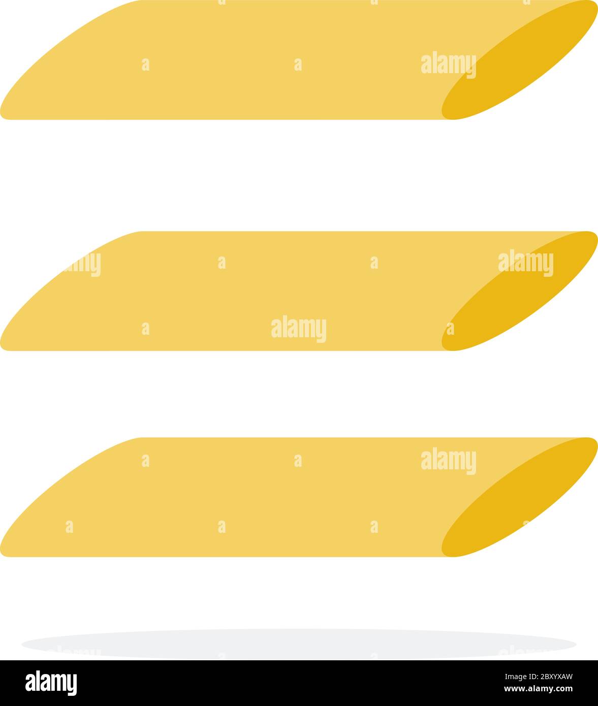 Penne rigate macaroni flat isolated Stock Vector Image & Art - Alamy