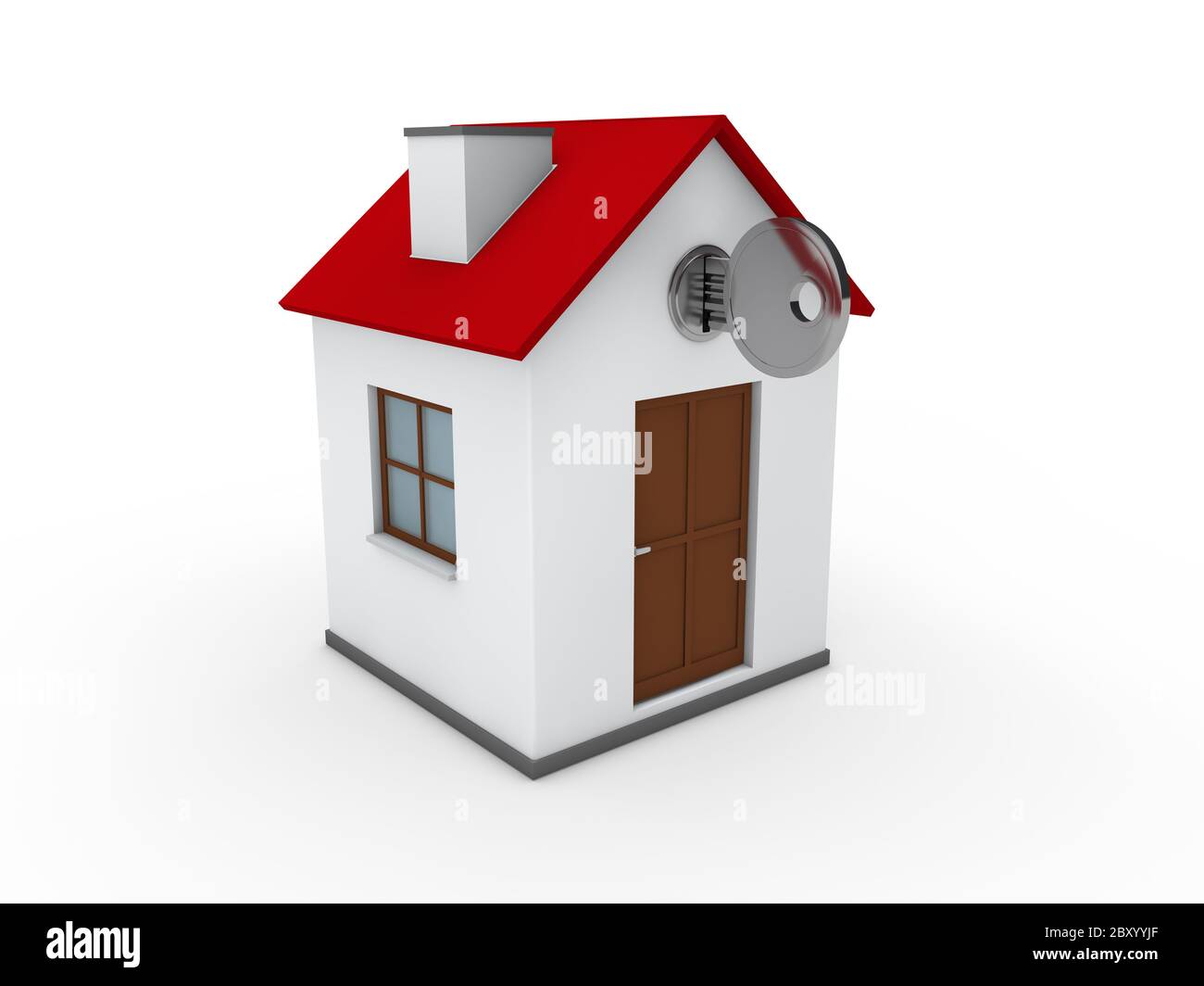 3d render red chain hi-res stock photography and images - Alamy