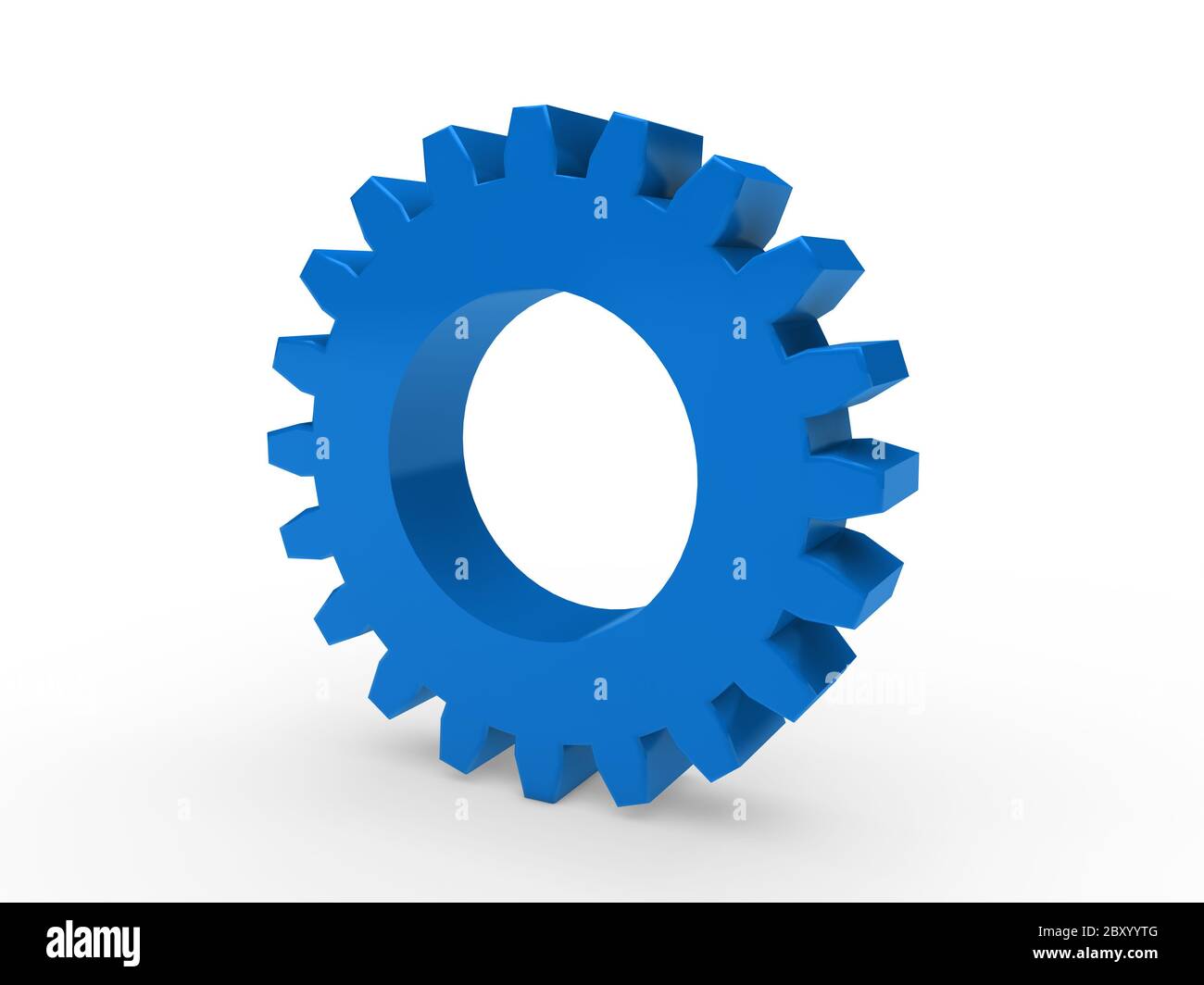 3d gear blue Stock Photo - Alamy
