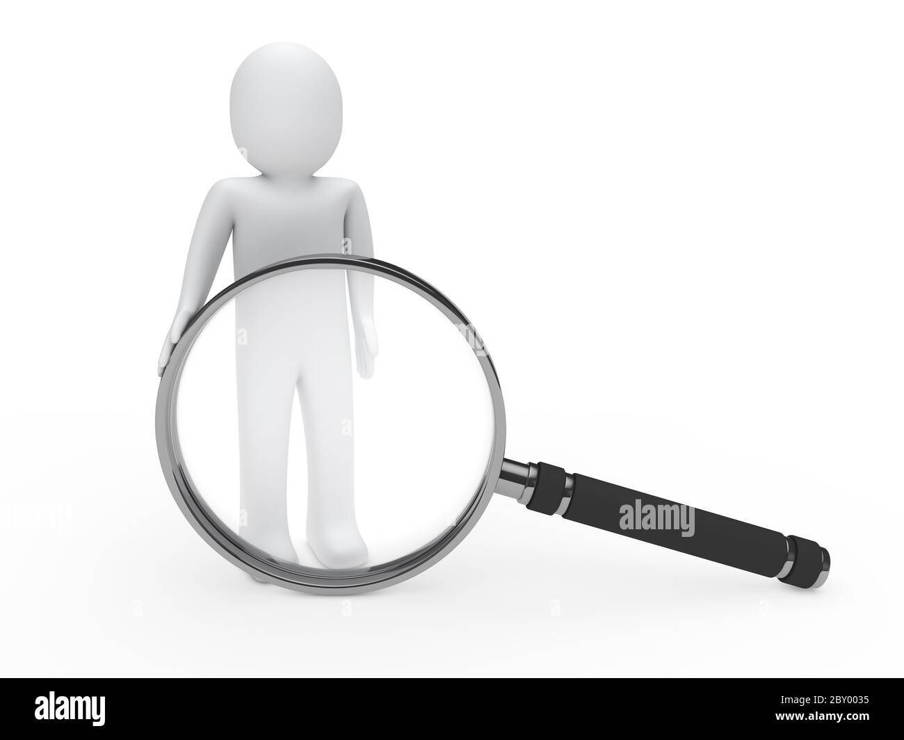 Hand magnify glass focus Cut Out Stock Images & Pictures - Alamy
